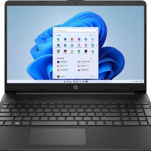 HP Laptop 15-DY5007CA 15.6-inch FHD IPS Notebook Intel Core i5-1235U Iris Xe Graphics 8GB DDR4 RAM, 512GB PCie SSD Computer PC Storage USB HDMI Port Bluetooth WiFi Windows 11 Home, Jet Black (Renewed)