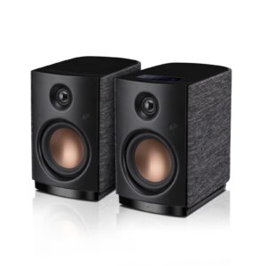 hivi-swans os-10 hifi stereo speakers, bluetooth 5.0 active computer bookshelf speakers - 4'' dynamic woofer, powered desk speakers 62w rms with touch control for pc/phone/tv/monitor (pair)