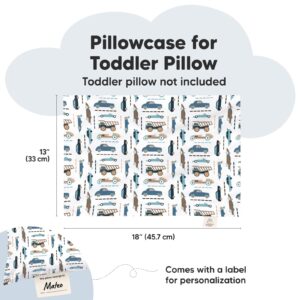 KeaBabies Toddler Pillow with Pillowcase Toddler Pillowcase for 13X18 Pillow - 13x18 My Little Dreamy Pillow - Organic Toddler Pillow Case for Boy, Kids