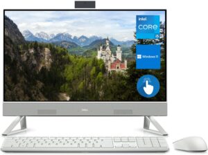 dell inspiron 5410 all-in-one desktop, 23.8'' fhd ips touchscreen, 12th gen intel core i5-1235u, 32gb ram, 2tb ssd, hdmi, rj-45, 1080p webcam, wireless kb&mouse, wi-fi 6, windows 11 home white