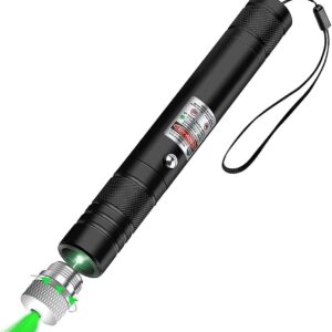 Cowjag Long Range Green Laser Pointer,Laser Pointer High Power Pen, Green Pointer Rechargeable for Hiking, Cat Laser Toy USB Charge(Green Light)