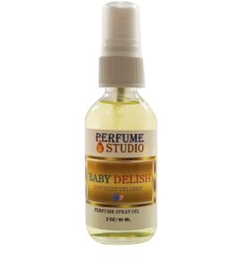 perfume studio baby delish powdery delight perfume spray oil with long lasting sweet & fresh powder fragrance accords (2 oz)