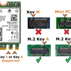 HighZer0 Electronics AX1675x Killer Series Upgraded WiFi 6E Adapter | Gaming WiFi Adapter | M.2 Wifi Card | 2.4 Gbps WiFi for PC | Supports Bluetooth 5.3 & Intel, AMD with Windows 10+, Linux (AX1675x)