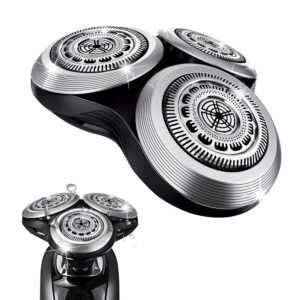 sh90 replacement rotary heads for philips norelco shavers series 9000, new version of metal wheel buckle and upgrade double-layer precision blades