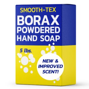 banner chemical borax powdered hand soap, heavy duty industrial hand wash removes grease, grime and oil from hands for auto mechanics and industrial workers, compare to boraxo (5 pounds)