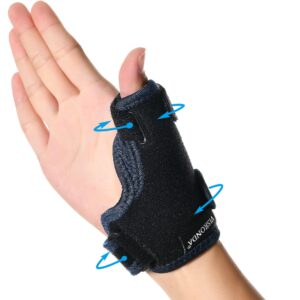 VISKONDA Thumb Brace - Thumb Spica Splint - CMC Joint Thumb Support Brace for Pain Relief,Arthritis,De Quervain's Tendonitis,Sprains,Strains,Trigger Thumb Immobilizer,Left or Right Hands(Medium)