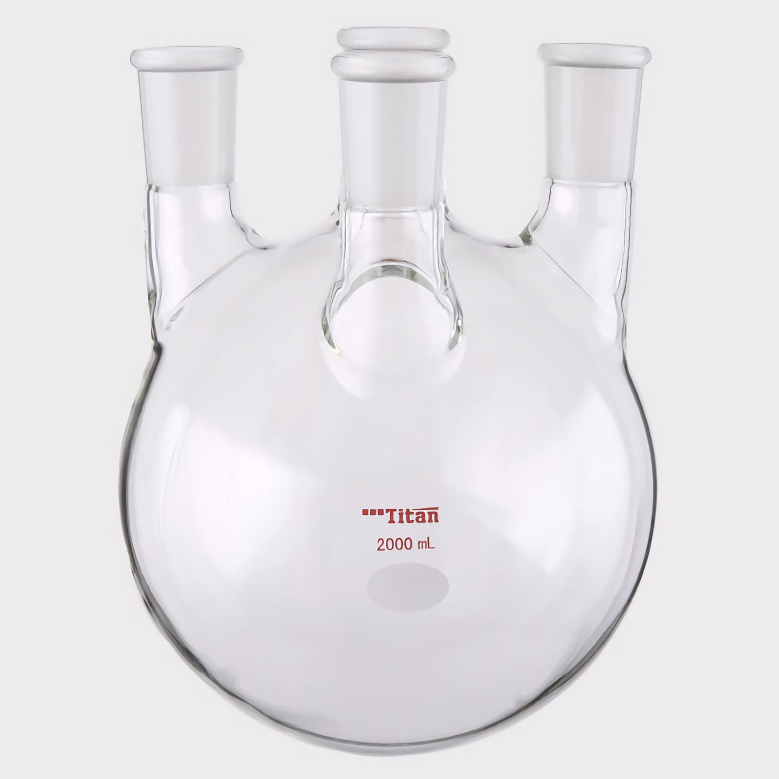 ADAMAS-BETA 2000ml 4 Neck Round Bottom Flask RBF with 24/40 Joint, Heavy Wall Borosilicate Glass