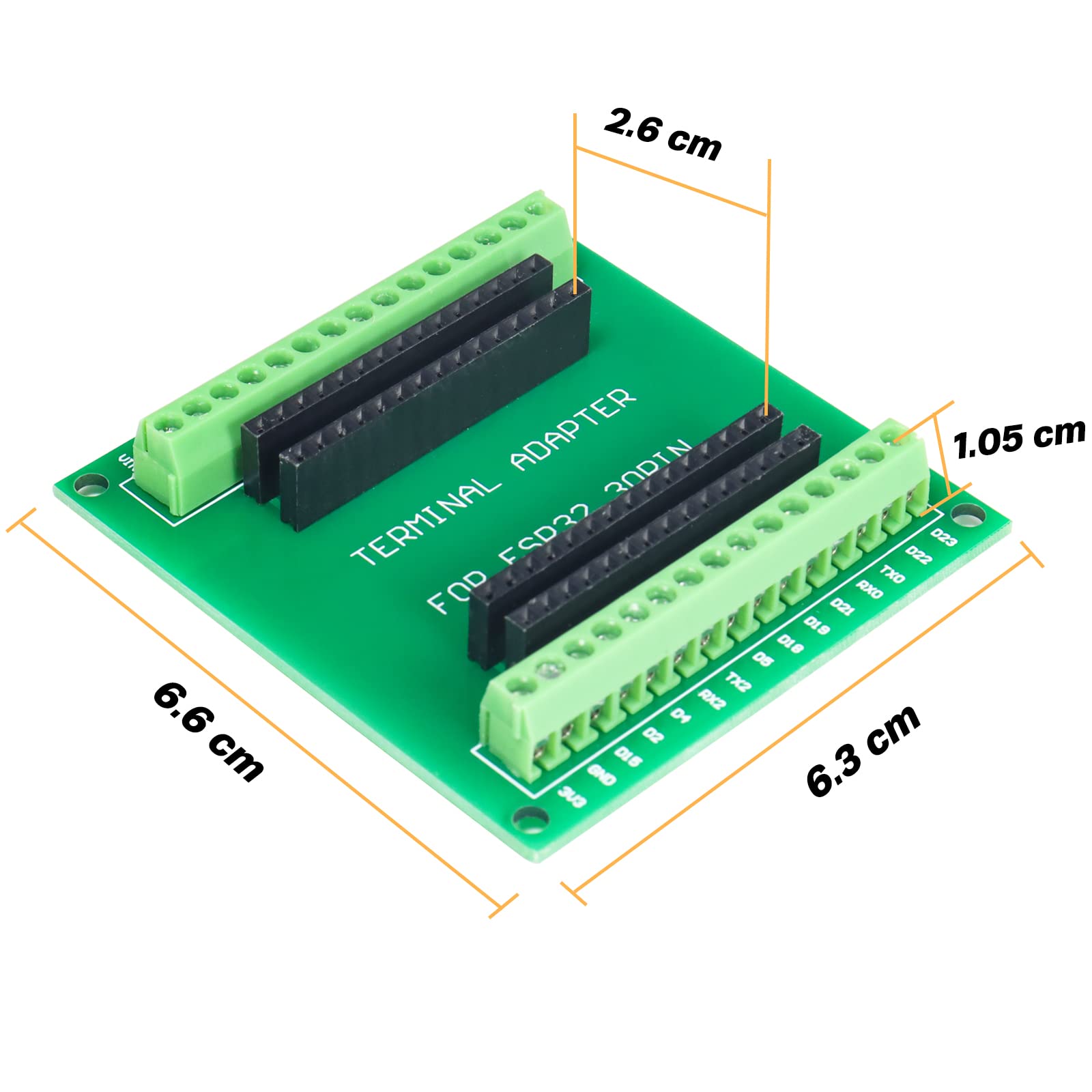 KeeYees 2pcs ESP32 WiFi Development Board with 2pcs Breakout Board (30PIN)