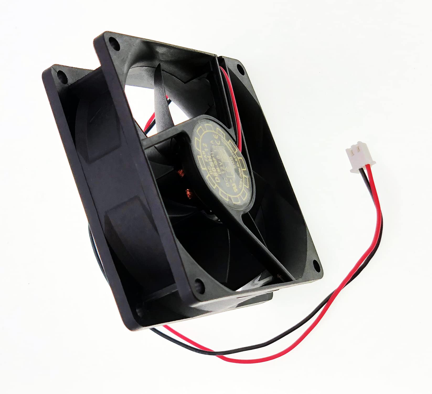 LEYEYDOJX New Power Supply Chassis Cooling Fan for YaLnFAN D80SH-12 8025 Size:80 * 80 * 25mm DC12V 0.18A 2-Wire 2-Pin