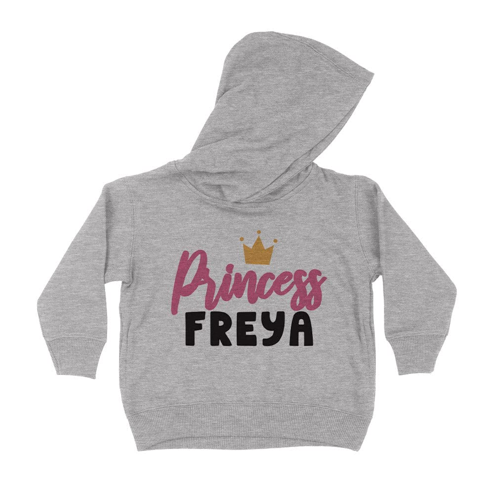 Princess Freya Kids Hoodie Sweatshirt Toddler 5T Heather Grey