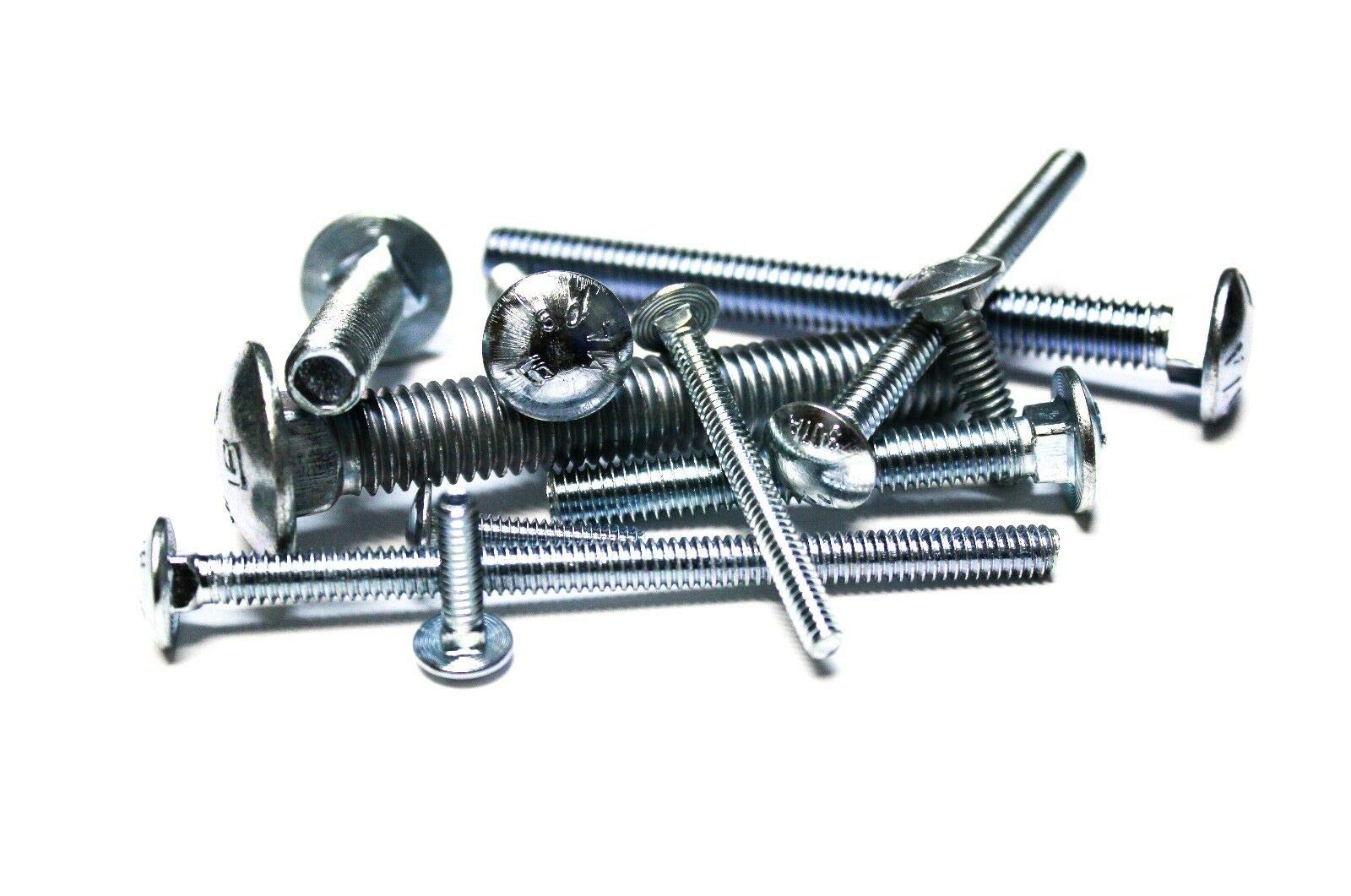 (5 pcs) 5/16"x1-1/2" Carriage Bolts - Zinc