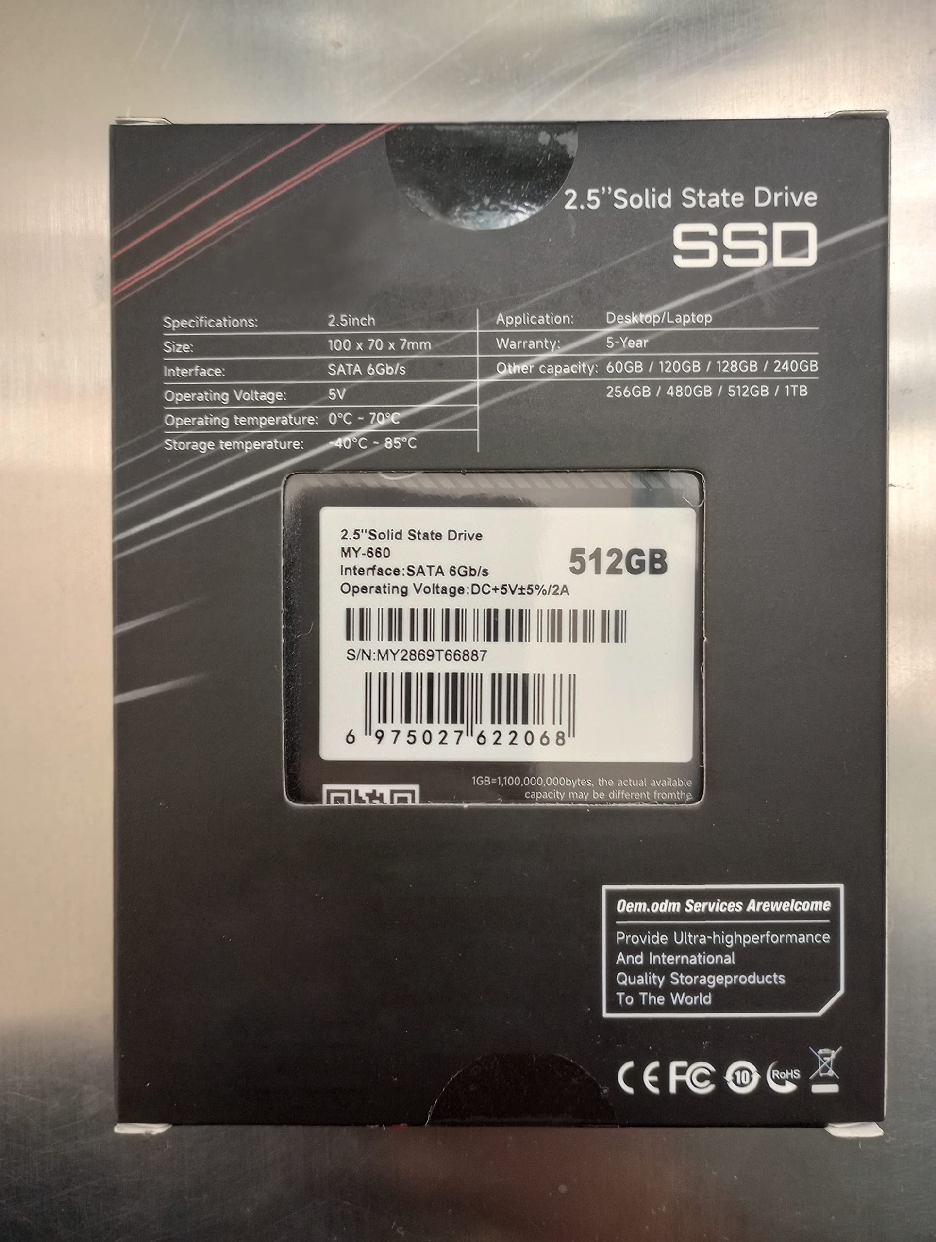 Skyshore 512GB SSD - Internal Solid State Drive SATA 3