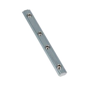 Yeebyee Straight Line Connector 3.9"Joint Bracket with Screw for 0.24" Slot 2020 Series Aluminum Extrusion Profile, 10pcs/Pack (Silver-Straight Bracket-20Series)