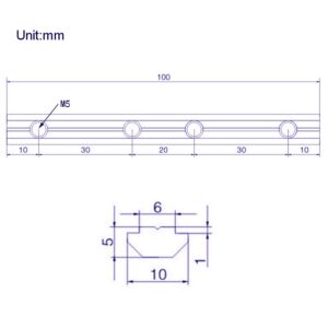 Yeebyee Straight Line Connector 3.9"Joint Bracket with Screw for 0.24" Slot 2020 Series Aluminum Extrusion Profile, 10pcs/Pack (Silver-Straight Bracket-20Series)