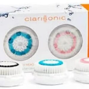 Clarisonic Brush Head Replacement Set Compatible with Mia 1, Mia 2, Mia Fit, Alpha Fit, Smart Profile Uplift and Alpha Fit X, 4 Count