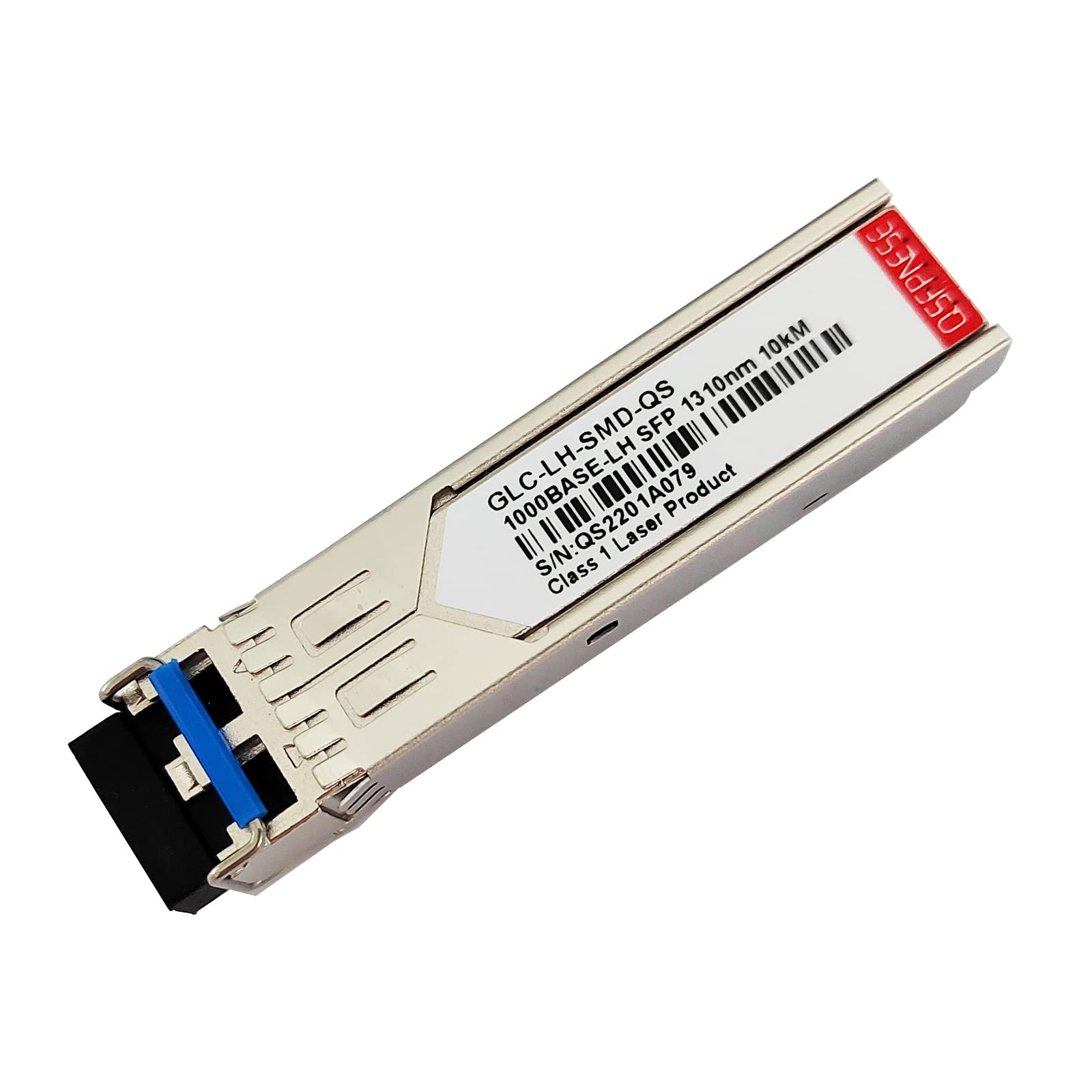 QSFPNESE 1.25G SFP 1000BASE-LX Transceiver, 1310nm SMF Module, up to 10KM/20KM, Compatible with Cisco GLC-LH-SMD, Meraki, D-Link, Supermicro, Fortinet, Ubiquiti, Netgear, Mikrotik,10pack