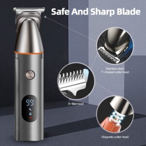 vsmooth Beard Trimmer for Men Multifunctional Hair Trimmer Mens Electric Clipper Suitable for Mustache Body Nose Ear Facial Trimmers Rechargeable Hair Clippers Waterproof Precision Trimmer