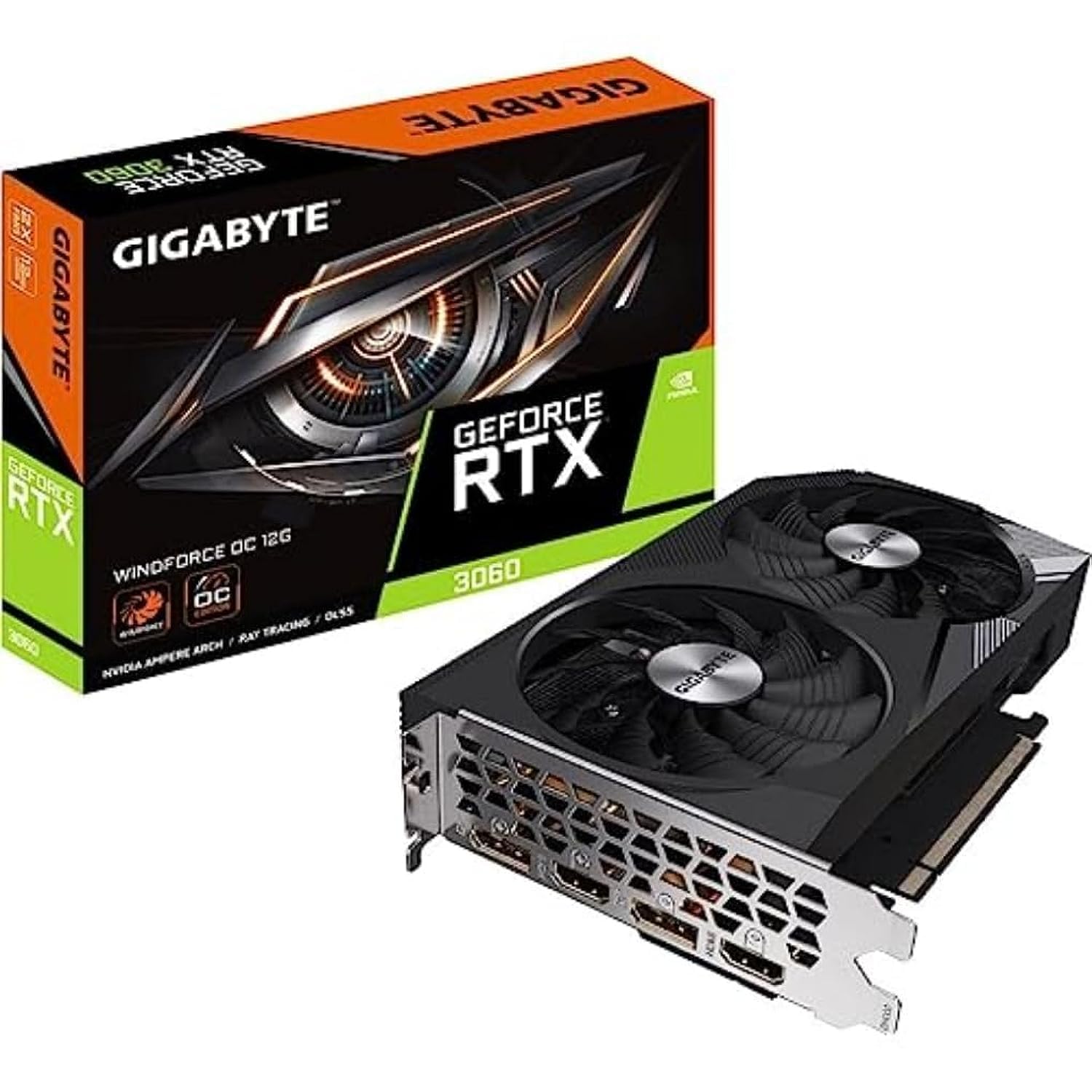 GIGABYTE Windforce OC NVIDIA GeForce RTX 3060 12GB GDDR6 Graphics Card