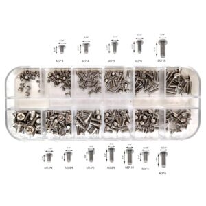 easycargo 240pcs 12 sizes laptop screws kit, notebook computer replacement screws assortment kit,m2 m2.5 m3, for lenovo toshiba gateway samsung hp ibm dell sony acer asus ssd hard disk sata ssd m.2