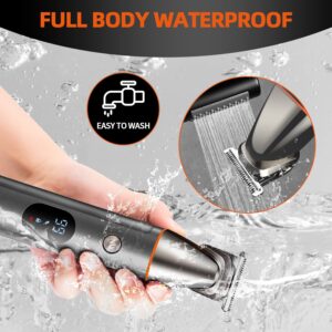 vsmooth Beard Trimmer for Men Multifunctional Hair Trimmer Mens Electric Clipper Suitable for Mustache Body Nose Ear Facial Trimmers Rechargeable Hair Clippers Waterproof Precision Trimmer