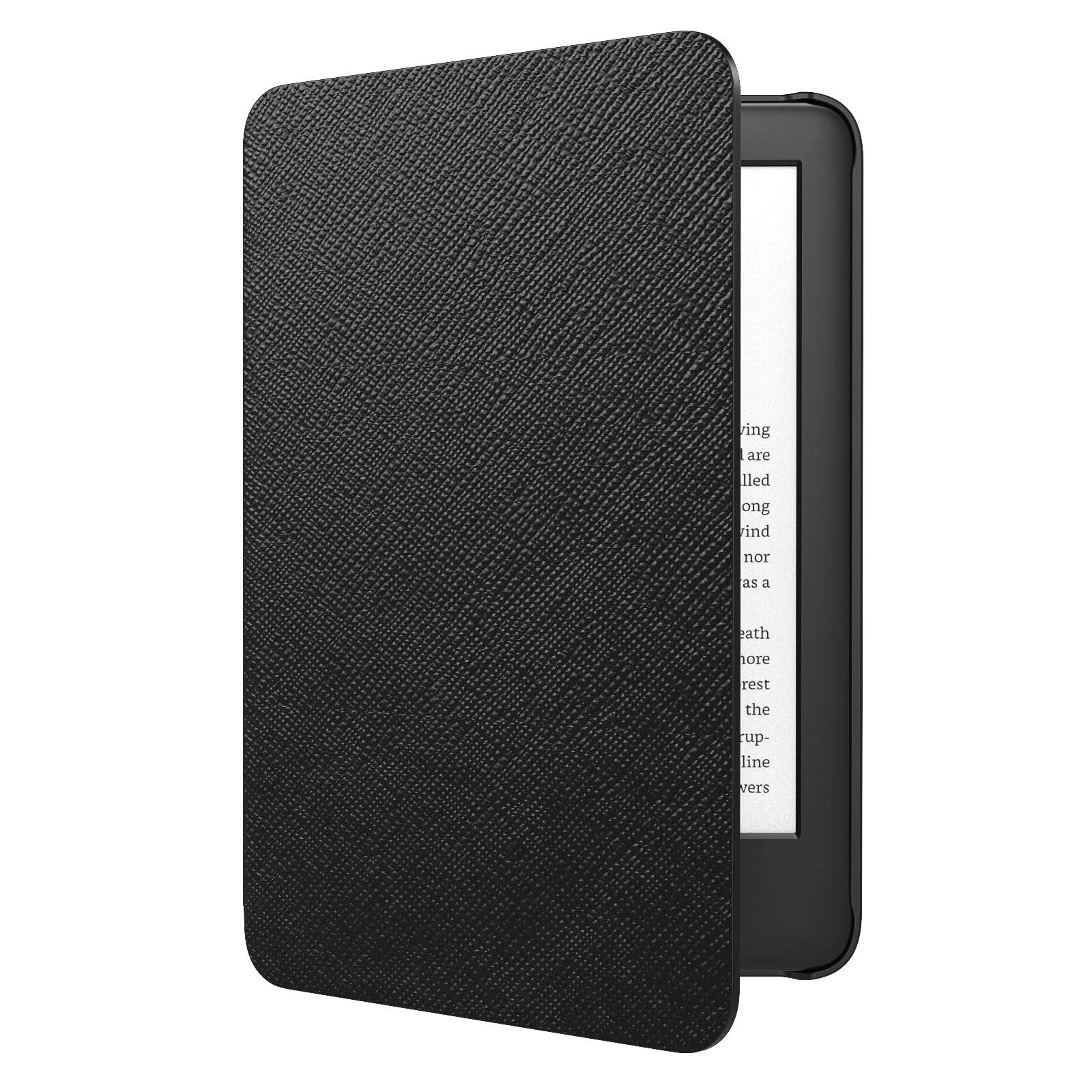 MoKo Case Fits 6" All-New Kindle (11th Generation-2024/2022 Release), Lightweight Shell Cover with Auto Wake/Sleep for Kindle 2024/2022 11th Gen e-Reader, Black