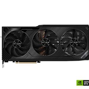 Gigabyte GeForce RTX 4090 WINDFORCE 24G Graphics Card, 3X WINDFORCE Fans, 24GB 384-bit GDDR6X, GV-N4090WF3-24GD Video Card