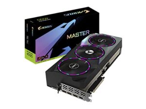 gigabyte gv-n4090aorus m-24gd aorus geforce rtx 4090 master 24g graphics card, 3x windforce fans, 24gb 384-bit gddr6x, video card