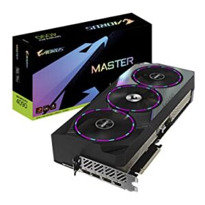 GIGABYTE GV-N4090AORUS M-24GD AORUS GeForce RTX 4090 Master 24G Graphics Card, 3X WINDFORCE Fans, 24GB 384-bit GDDR6X, Video Card