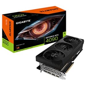 Gigabyte GeForce RTX 4090 WINDFORCE 24G Graphics Card, 3X WINDFORCE Fans, 24GB 384-bit GDDR6X, GV-N4090WF3-24GD Video Card