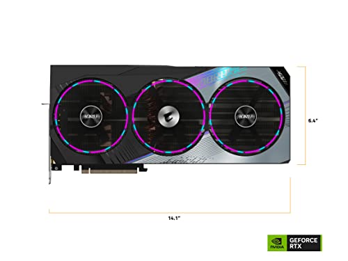 GIGABYTE GV-N4090AORUS M-24GD AORUS GeForce RTX 4090 Master 24G Graphics Card, 3X WINDFORCE Fans, 24GB 384-bit GDDR6X, Video Card