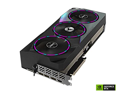 GIGABYTE GV-N4090AORUS M-24GD AORUS GeForce RTX 4090 Master 24G Graphics Card, 3X WINDFORCE Fans, 24GB 384-bit GDDR6X, Video Card