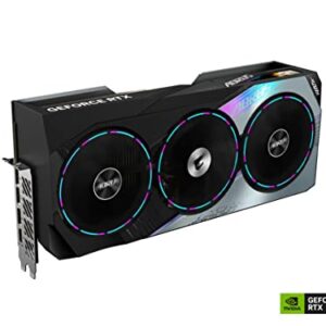 GIGABYTE GV-N4090AORUS M-24GD AORUS GeForce RTX 4090 Master 24G Graphics Card, 3X WINDFORCE Fans, 24GB 384-bit GDDR6X, Video Card