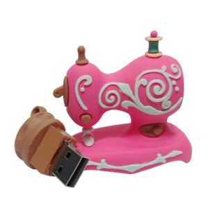 8GB Pink Sewing Machine Model USB Flash Drive USB 2.0 Thumb Drives USB Memory Stick Zip Drive Jump Drives for Data Storage