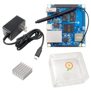 orange pi zero 2 1gb ddr3 allwinner h616 quad core 64 bit with 2mb spi flash, support wifi+bt5.0,gigabit ethernet, open source computer run android,ubuntu,debian(zero2+heat sink+case+power supply)