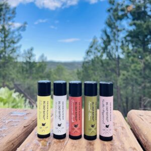 Big Crazy Buffalo Pure Bison Tallow Lip Balm Set (5 pack) - Moisturizing, Non-Habit Forming, Soothes Chapped Lips, Hydrating