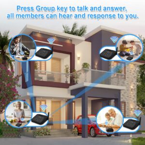 ChunHee Intercoms Wireless for Home, 21 Channels Office Business Wireless Intercom System, Two-way Radio Room to Room Communication Intercom for Home Use-Support Battery Powered (Battery Not Included)