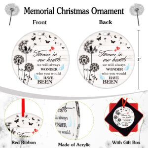 FLYAB Baby Christmas in Heaven Ornament Angel Baby Memorial Christmas Ornaments Miscarriage Ornament for Christmas Tree Remembrance Sympathy Gifts for Loss of Baby Infant Child in Memory of Baby