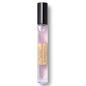 Victoria's Secret Bombshell Oud Eau de Parfum Rollerball, Notes of Oud, Spice, Pink Saffron & Peony Travel Size Mini Perfumes for Women (0.23 oz)