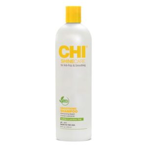 chi shinecare smoothing shampoo, transforms dull hair adding instant shine and hydration, sulfate, paraben, & cruelty-free, 25 oz