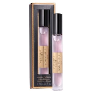 Victoria's Secret Bombshell Oud Eau de Parfum Rollerball, Notes of Oud, Spice, Pink Saffron & Peony Travel Size Mini Perfumes for Women (0.23 oz)