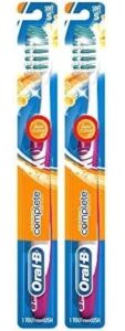 oral-b complete deep clean toothbrush, 35 soft (colors vary) - pack of 2