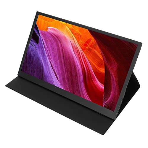 Zunate 2022 New 15.6 Inch External Monitor, Portable Gaming Monitor for Laptop, 1080P IPS Monitor Screen with Mini HDMI/USB C/Micro USB/3.5mm Jack, for PS4/PS5