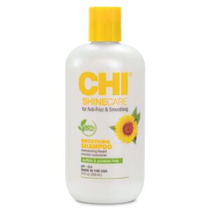 chi shinecare smoothing shampoo, transforms dull hair adding instant shine and hydration, sulfate, paraben, & cruelty-free, 12 oz