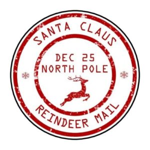 30 pcs christmas santa north pole round​​ stickers envelope seals labels round tags, stamps sticker for gift cards, envelopes, boxes for holiday, birthday, christmas