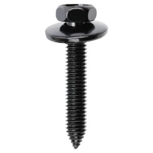 oautoo 25pcs m6-1.0 x 35mm hex head screw body bolt for gm 11505044