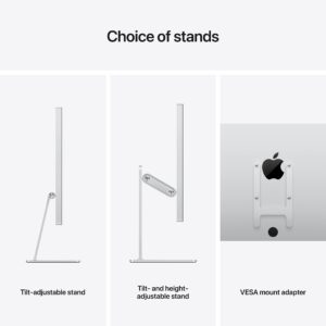 Apple 27 Inches Studio Display - Standard Glass - Tilt-Adjustable Stand ​​​​​​​ (Renewed)