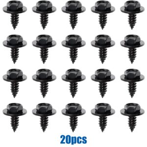 OAUTOO 20pcs M6.3-1.81 x 16mm (#14 x 41/64”) Hex Head screw for GM 11509371