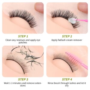 Lash Extension Remover 5g Cream Sensitive Skin Lash Glue Remover Quickly and Low Irritation Lash Remover Eyelash for Salon Lash by FADLASH (tasteless)