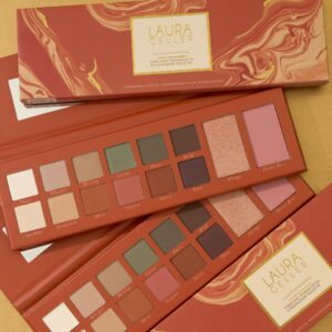 LAURA GELLER NEW YORK Laura's Essentials Timeless Terracotta Eye & Face Makeup Palette, Matte & Shimmer Eyeshadows with Blush and Highlighter Duo