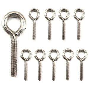 avryn eyebolt screws,lifting ring eye bolts,10pcs m6x20 304 stainless steel eye screw closed hook ring bolts, eye screw